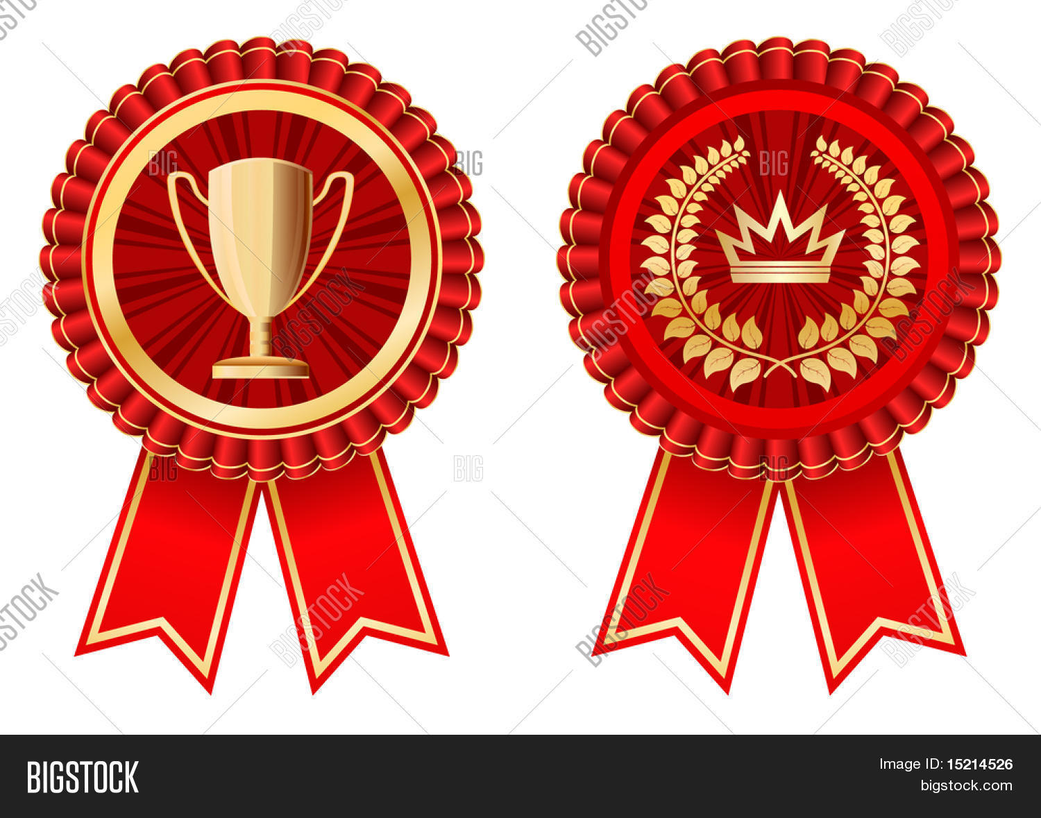 Golden-red Award Vector & Photo (Free Trial) | Bigstock