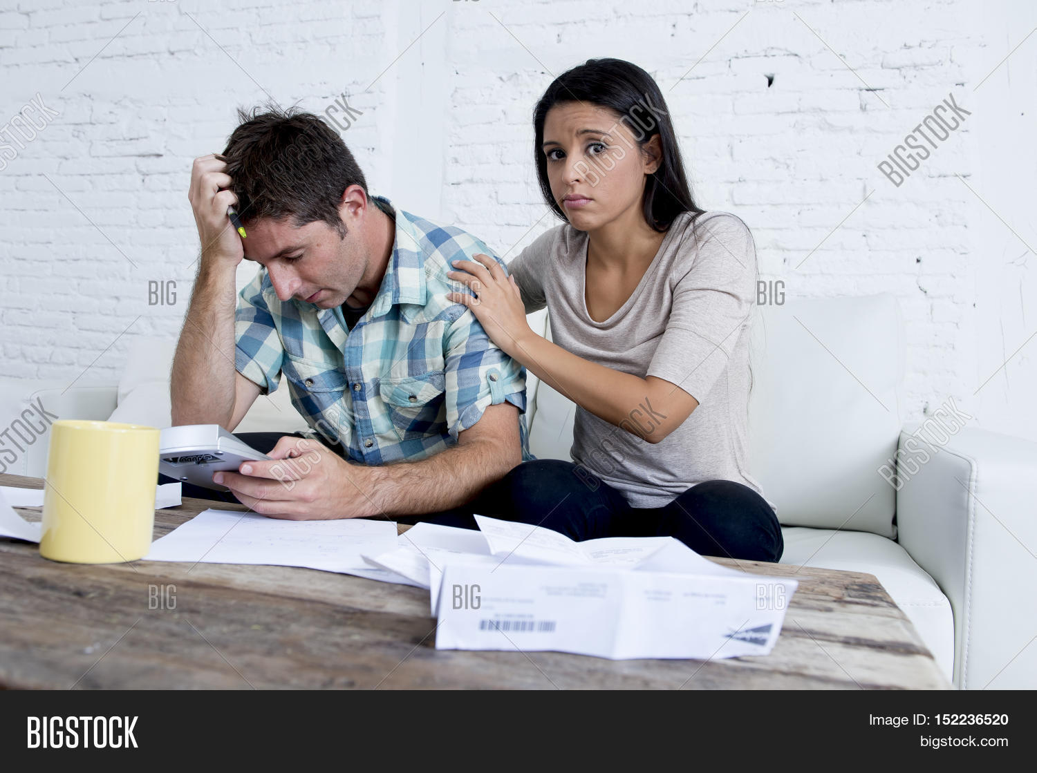 Young Sad Couple Home Image & Photo (Free Trial) | Bigstock
