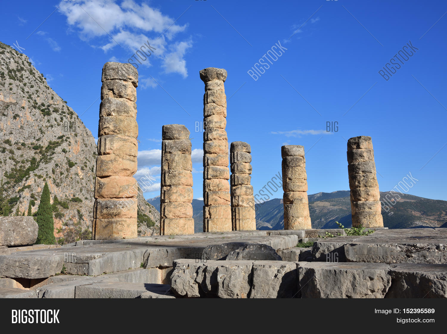 Apollo Temple Delphi, Image & Photo (Free Trial) | Bigstock