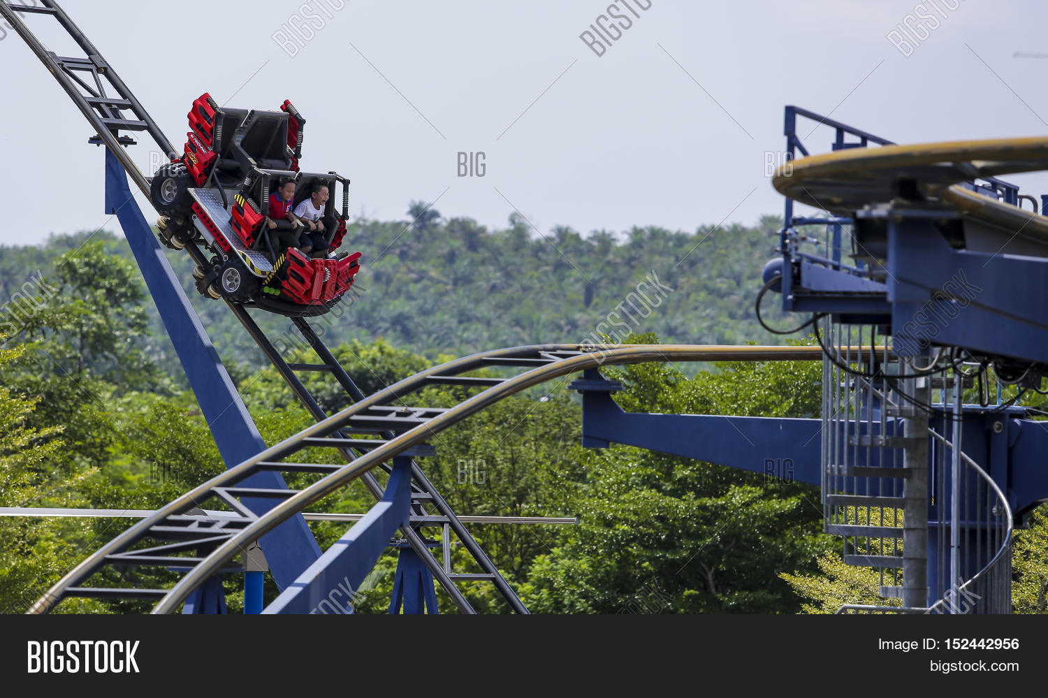 Two Kids Riding Roller Image & Photo (Free Trial) | Bigstock