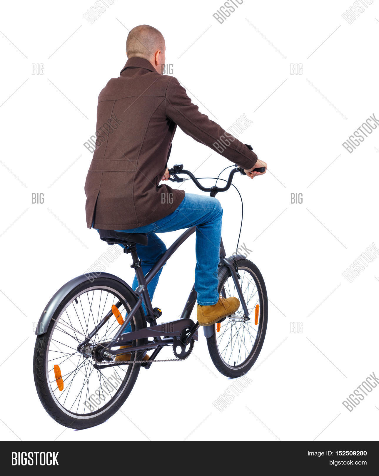 Back View Man Bicycle Image & Photo (Free Trial) | Bigstock