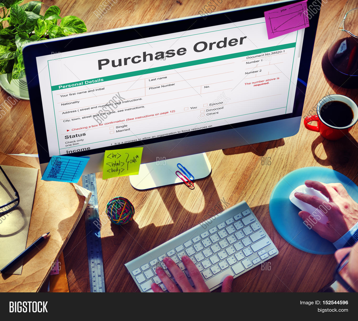 Purchase Order Form Image & Photo (Free Trial) | Bigstock