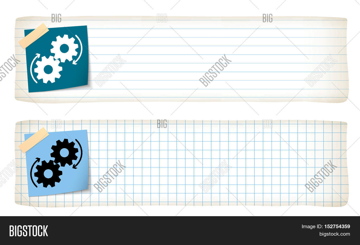 Two Banners Lined Vector & Photo (Free Trial) | Bigstock