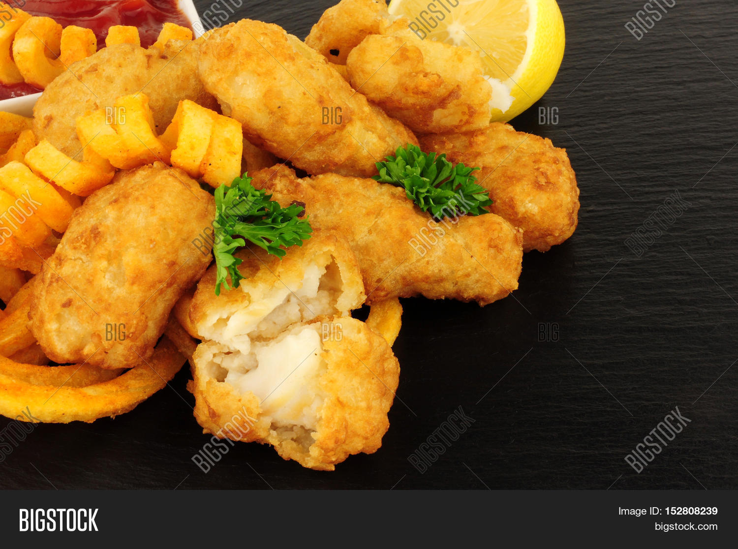 Battered Cod Nuggets Image & Photo (Free Trial) | Bigstock