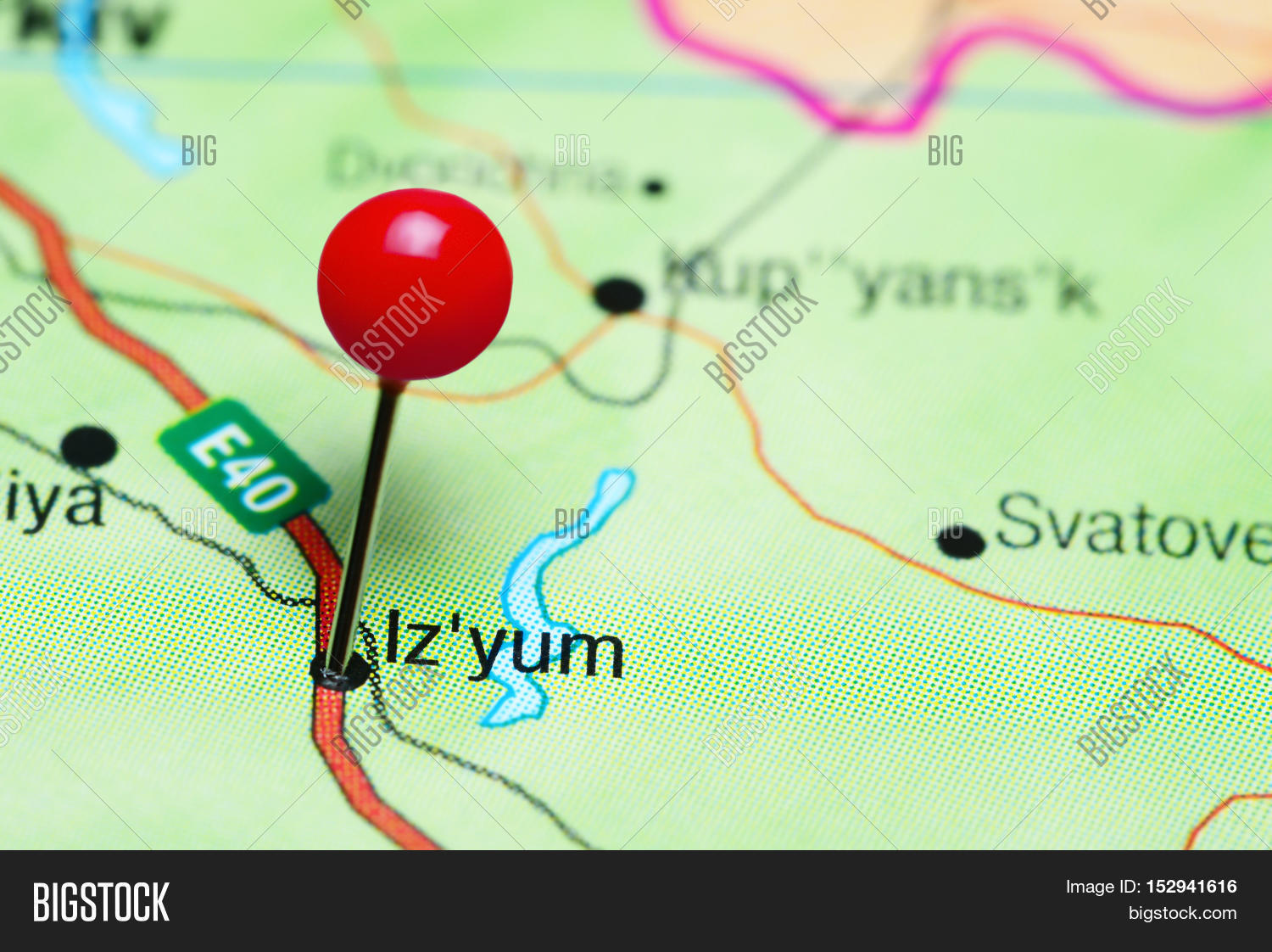 Izyum Pinned On Map Image & Photo (Free Trial) | Bigstock