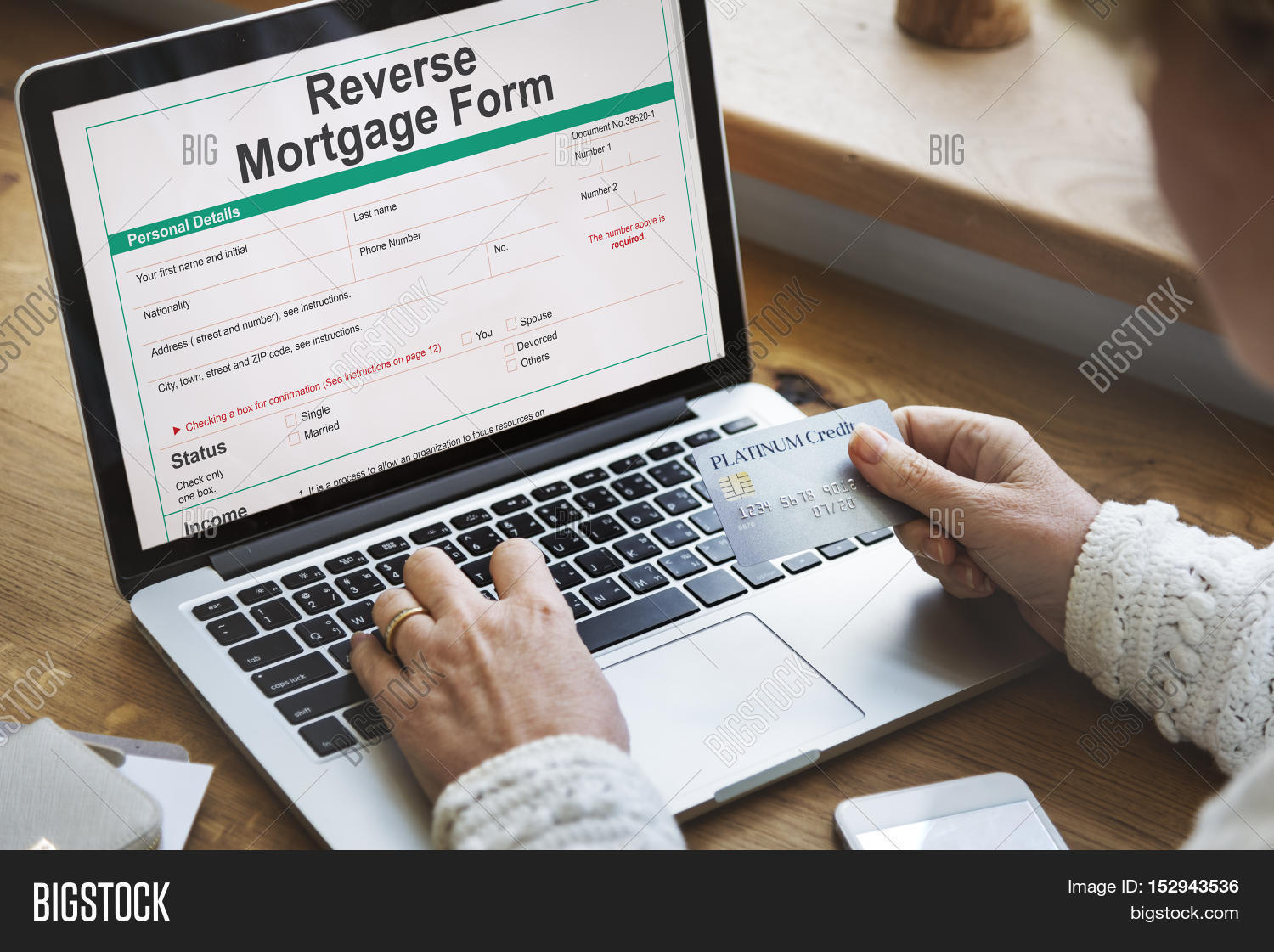 Reverse Mortgage Form Image & Photo (Free Trial) | Bigstock