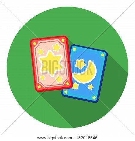 Tarot Cards Icon Flat Vector & Photo (Free Trial) | Bigstock