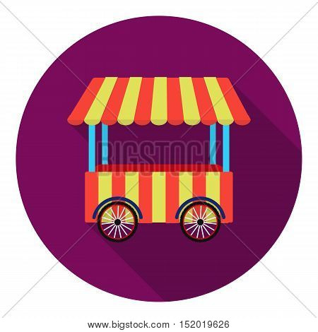 Snack Cart Icon Flat Vector & Photo (Free Trial) | Bigstock