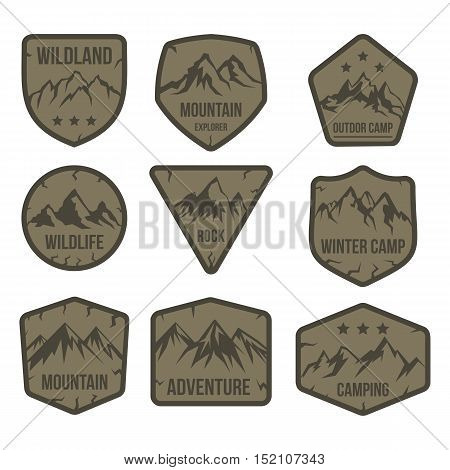 Mountain Labels Vector & Photo (Free Trial) | Bigstock