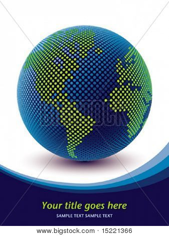 Digital World Map Vector & Photo (Free Trial) | Bigstock