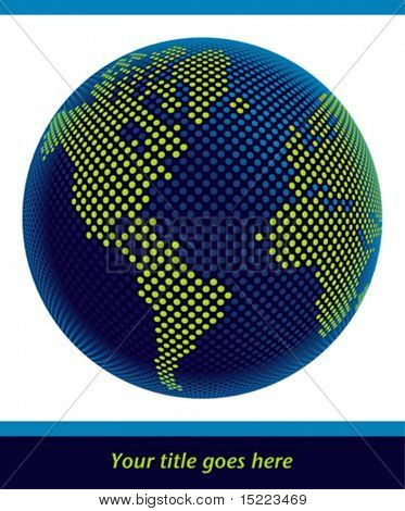 Digital World Map Vector & Photo (Free Trial) | Bigstock