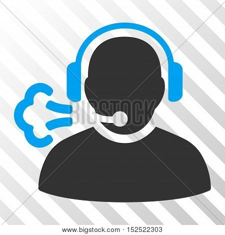Blue Gray Operator Vector & Photo (Free Trial) | Bigstock
