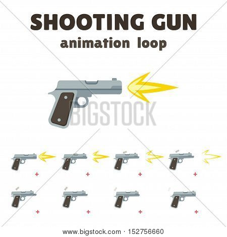 Gun Shoot Animation 8 Vector & Photo (Free Trial) | Bigstock