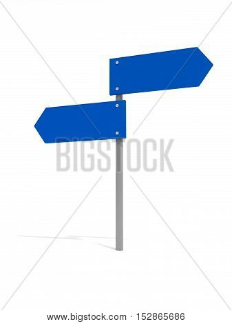 Blank Blue Road Signs Image & Photo (Free Trial) | Bigstock