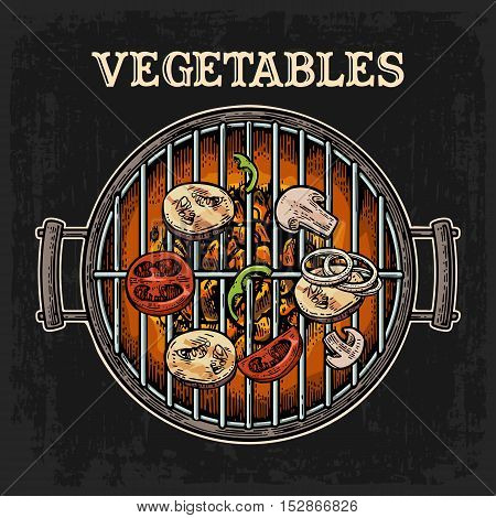 Barbecue Grill Top Vector & Photo (Free Trial) | Bigstock