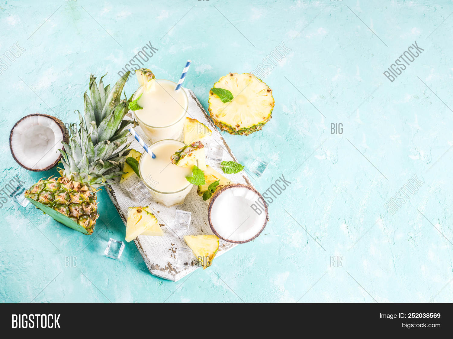 Iced Pina Colada Image & Photo (Free Trial) | Bigstock