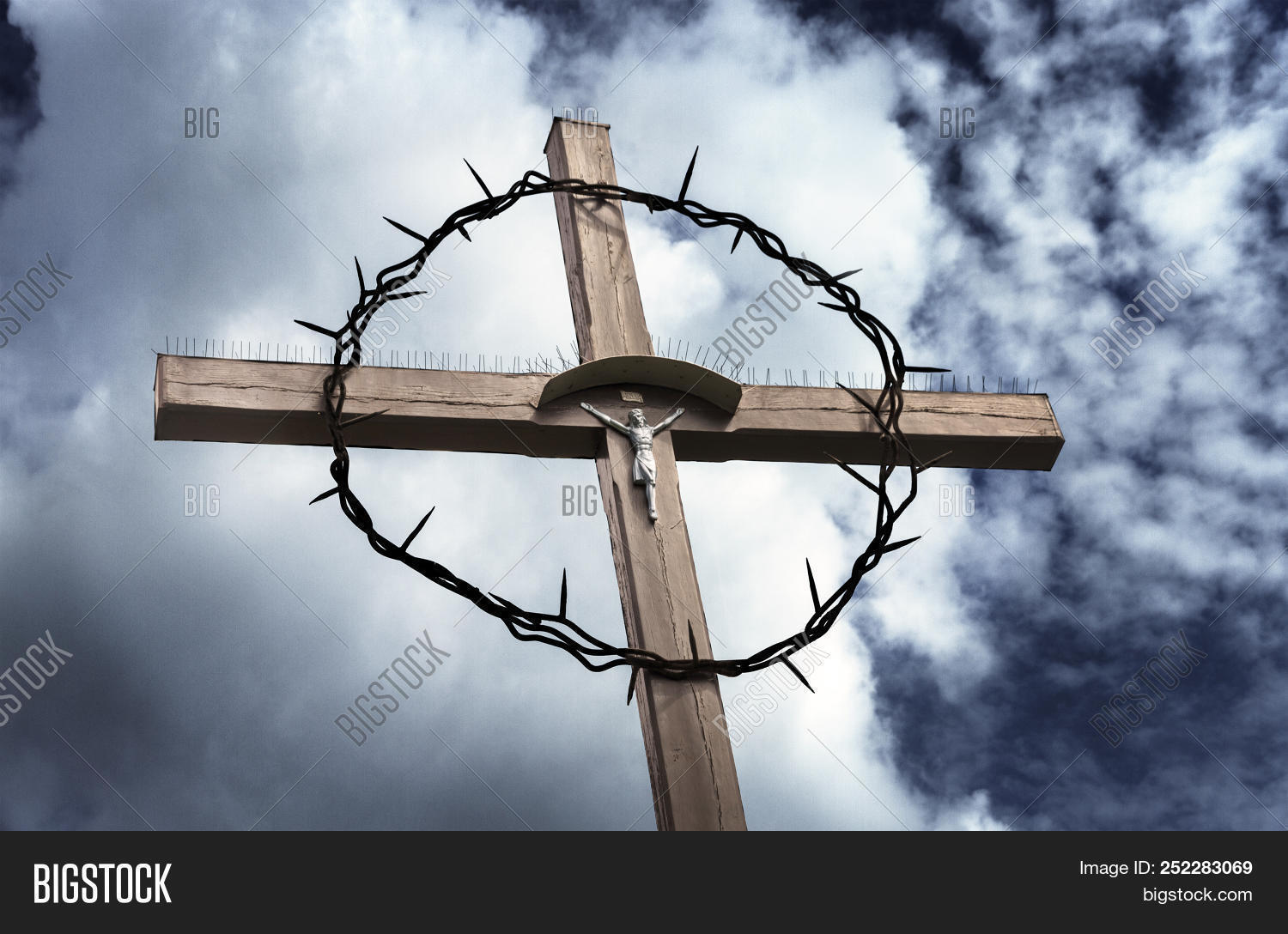 Cross Christ Barbed Image & Photo (Free Trial) | Bigstock