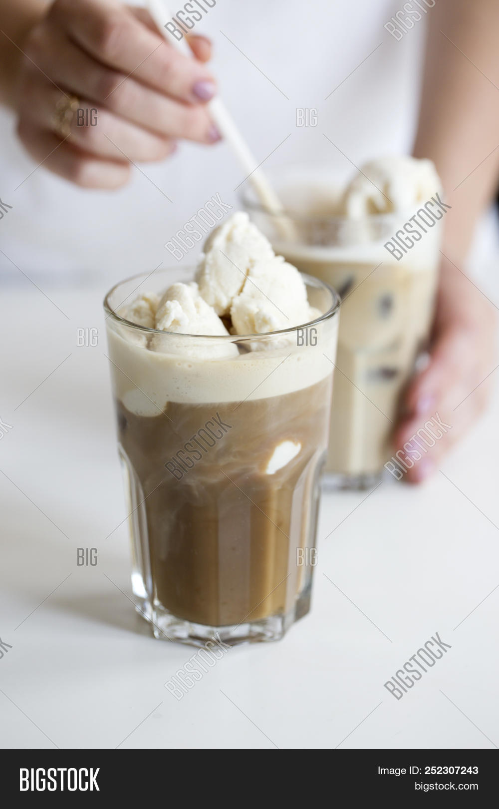 Coffee Ice Glass. Iced Image & Photo (Free Trial) | Bigstock