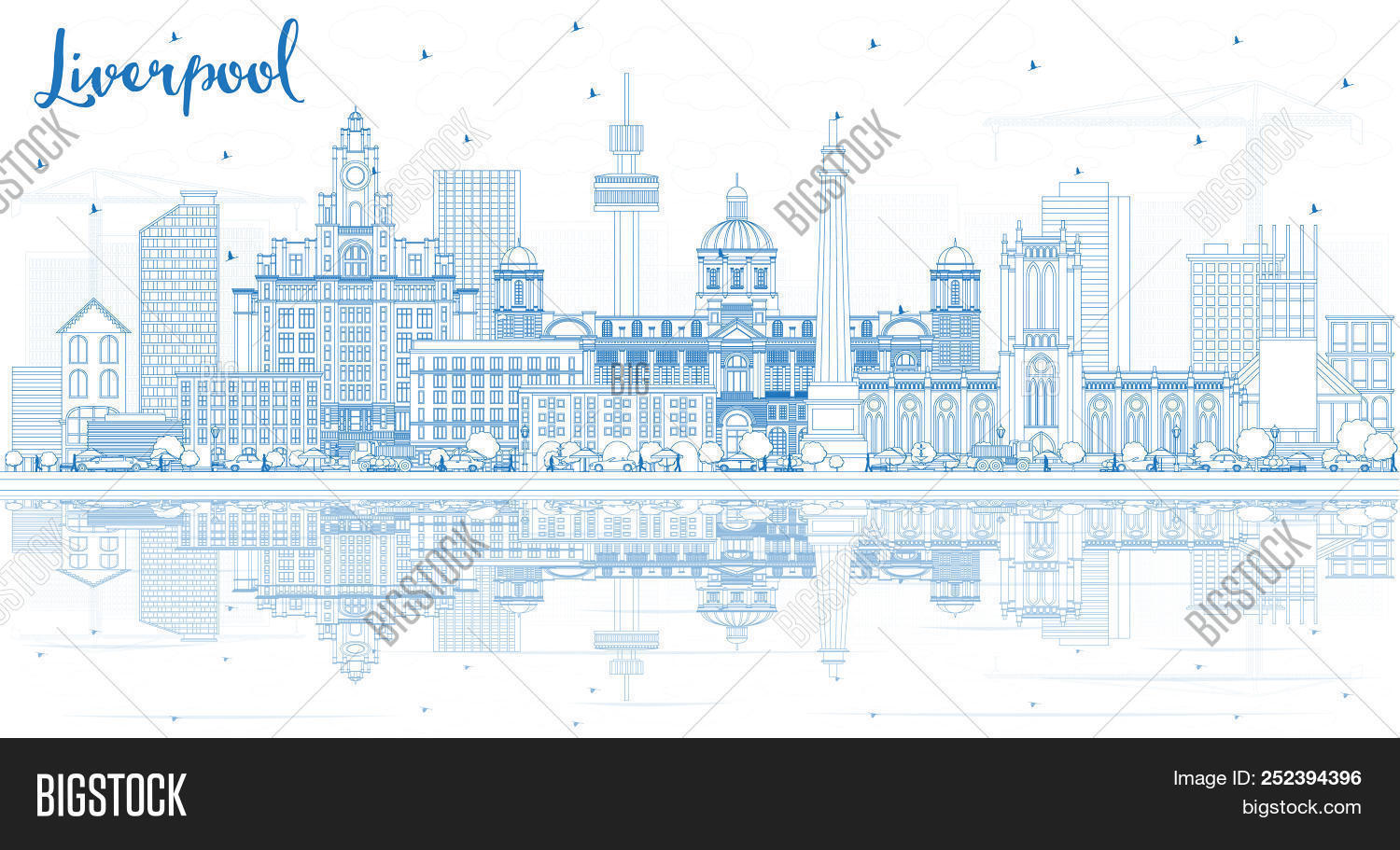 Outline Liverpool Image & Photo (Free Trial) | Bigstock
