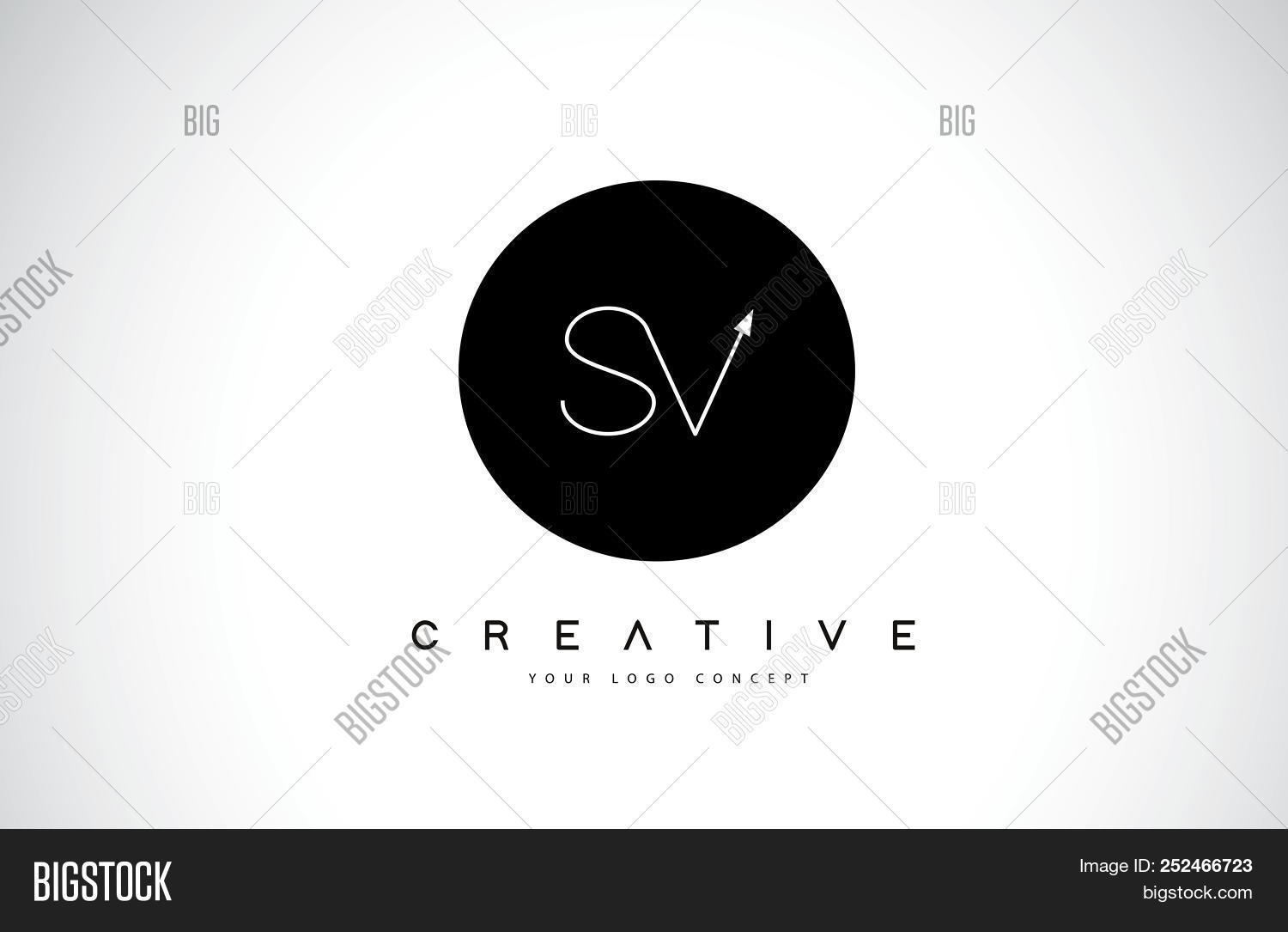 Sv S V Logo Design Vector & Photo (Free Trial) | Bigstock