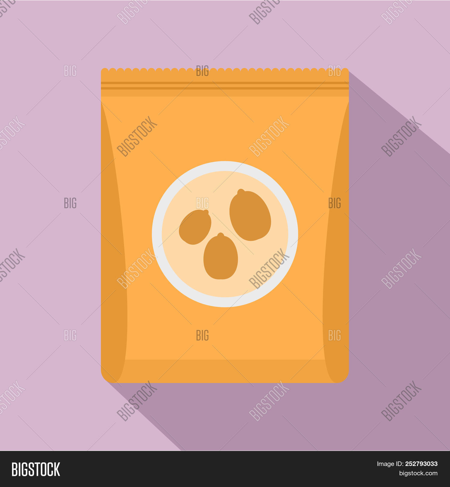 Peanut Pack Icon. Flat Image & Photo (Free Trial) | Bigstock