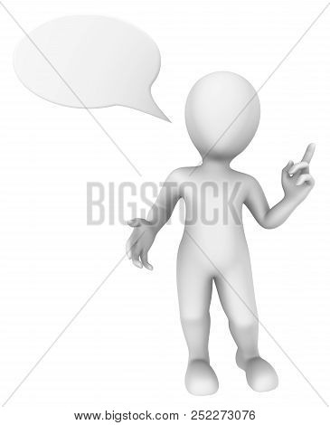 3d Thinking Man Speech Image & Photo (Free Trial) | Bigstock