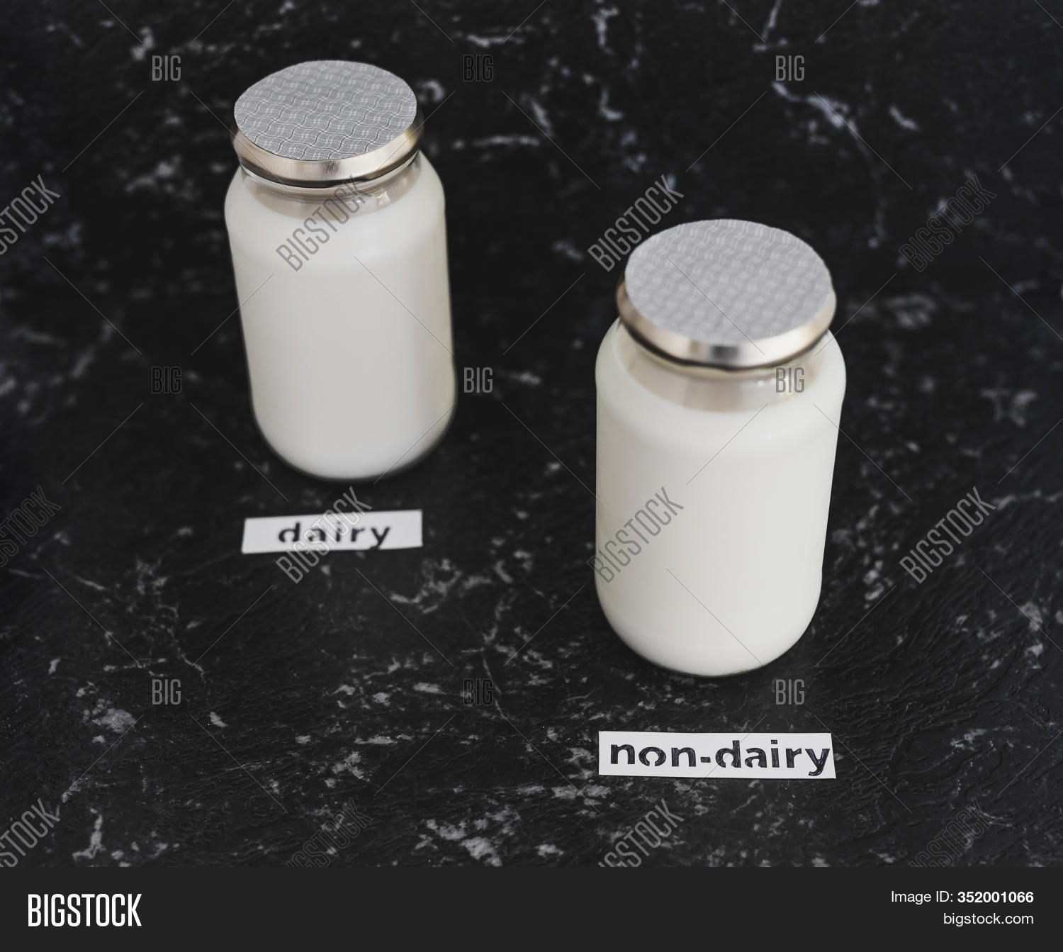 Bottles Milk Dairy Non Image & Photo (Free Trial) | Bigstock