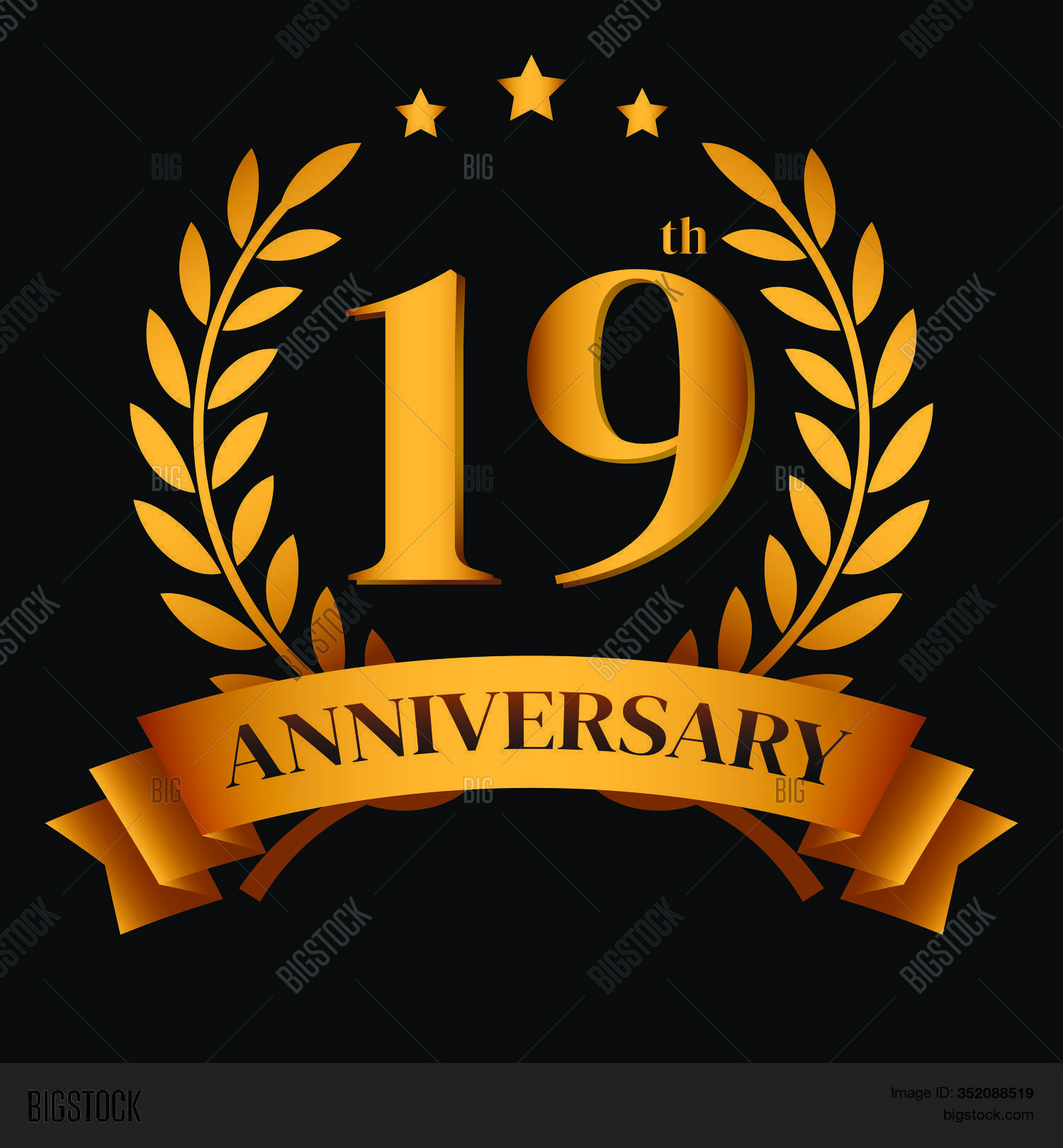 19th Golden Vector & Photo (Free Trial) | Bigstock