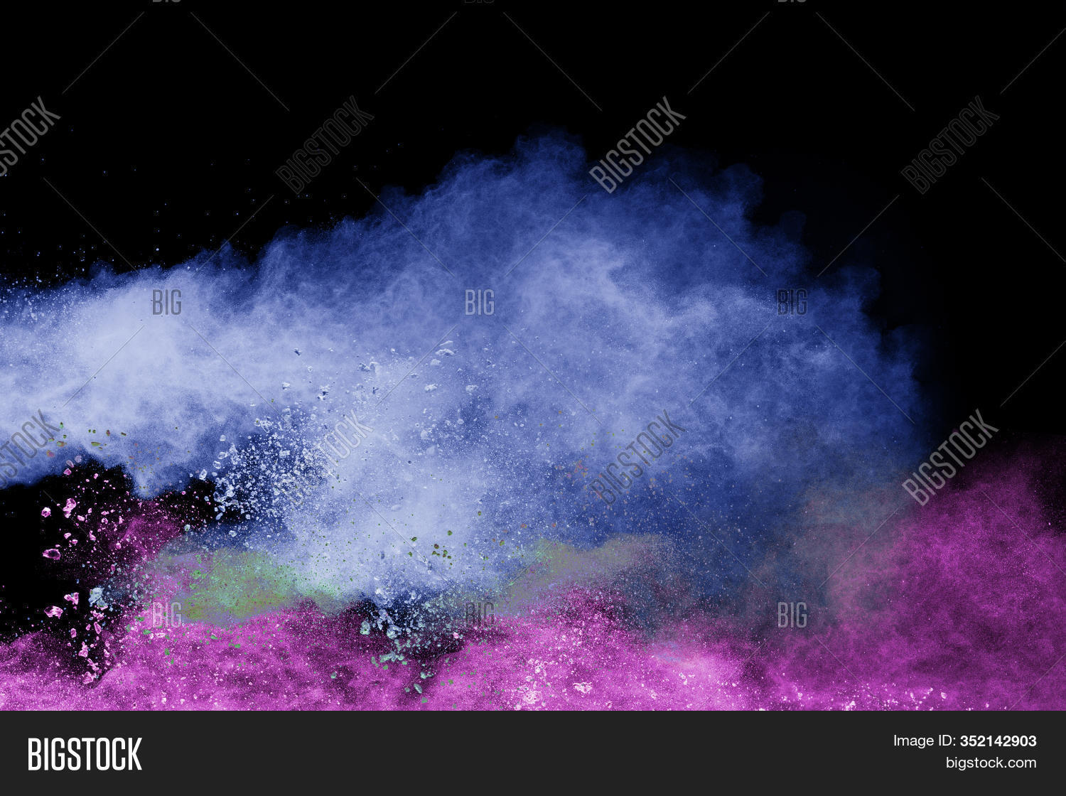 Explosion Blue Pink Image & Photo (Free Trial) | Bigstock