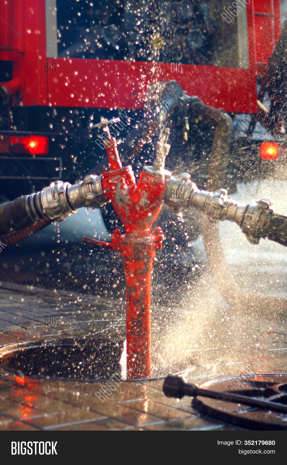 Water Splashes Fire Image & Photo (Free Trial) | Bigstock