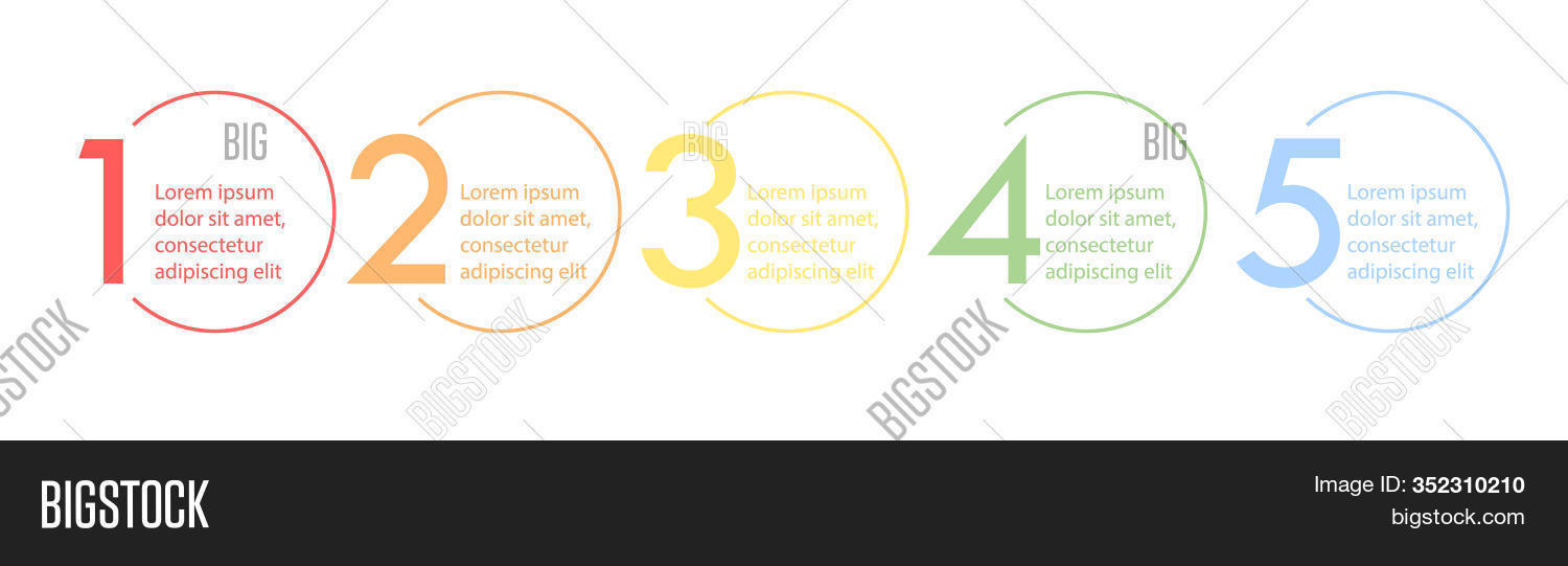 Infographic 5 Step Image & Photo (Free Trial) | Bigstock