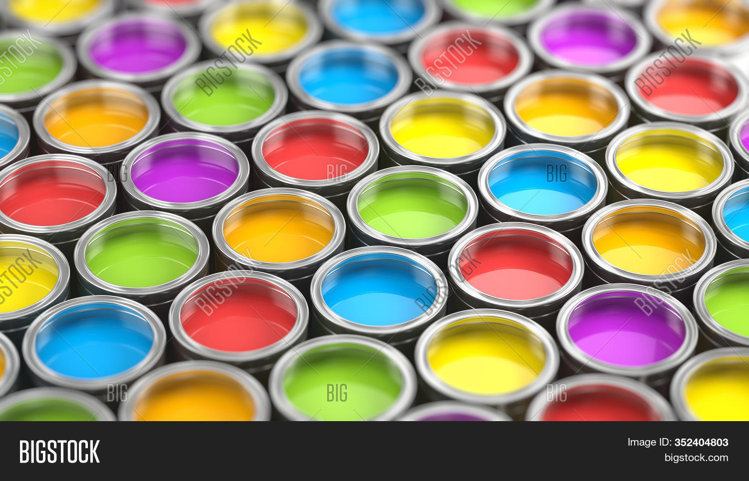 Paint Cans Color Image & Photo (Free Trial) | Bigstock