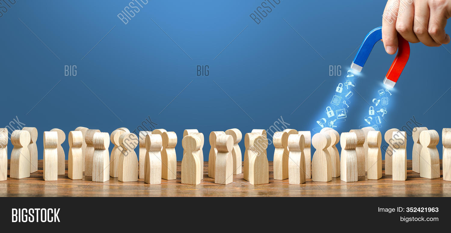 Hand Magnet Collects Image & Photo (Free Trial) | Bigstock