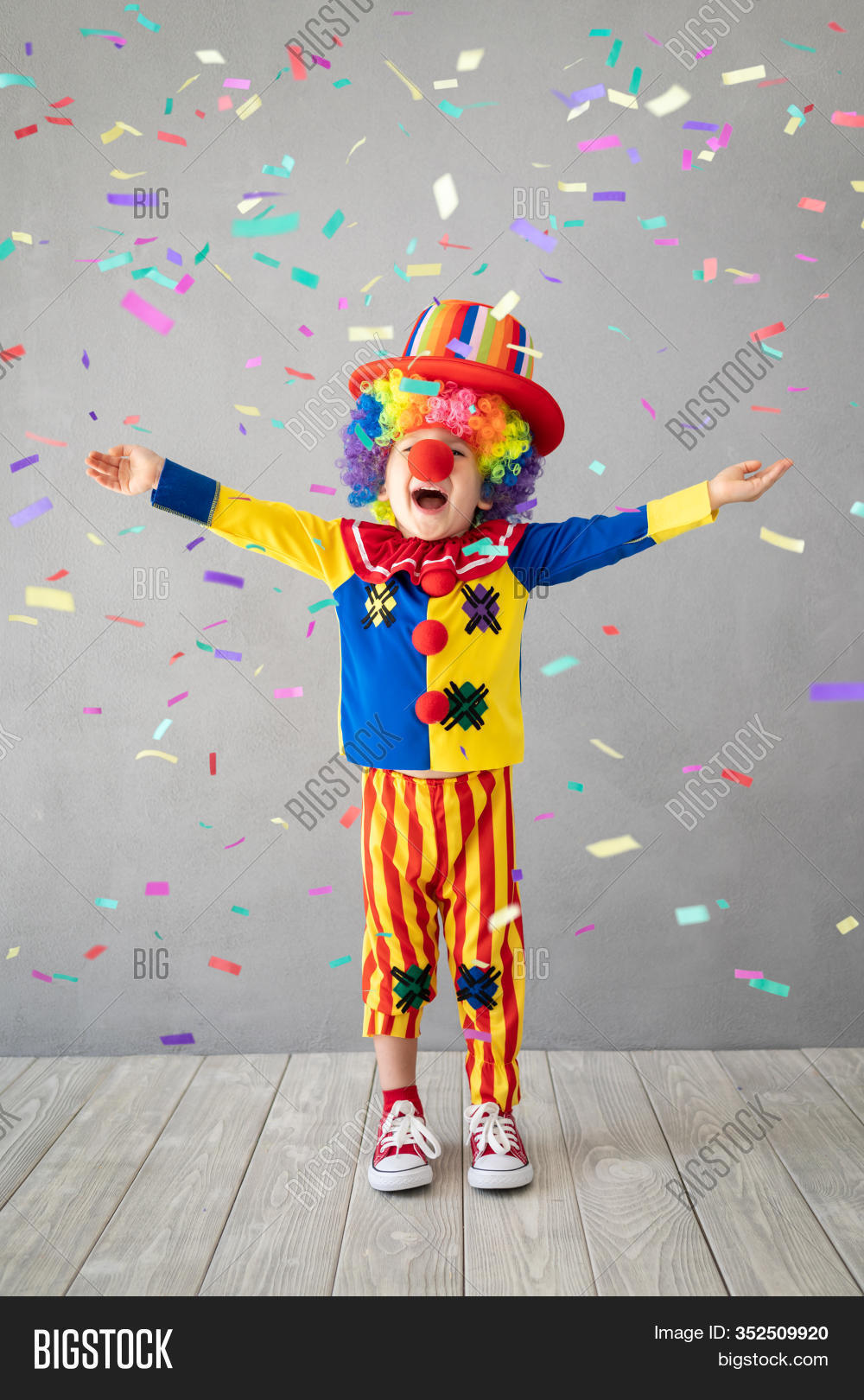 Funny Kid Clown Image & Photo (Free Trial) | Bigstock