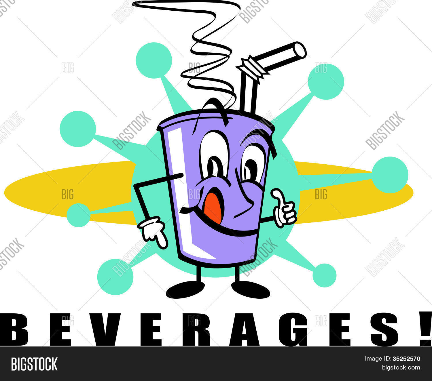 Beverages Clip Art Vector & Photo (Free Trial) | Bigstock