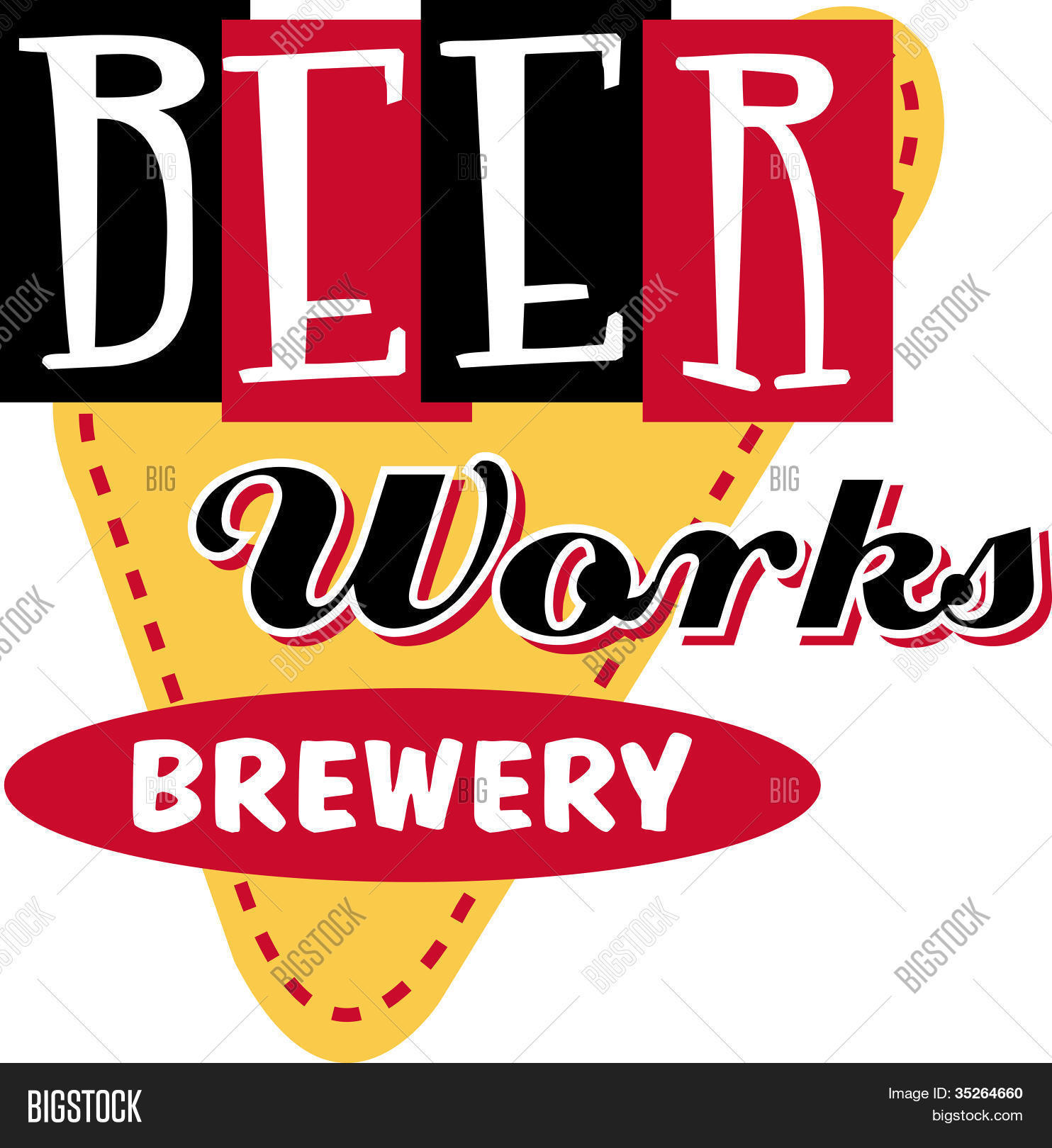 Beer Sign Clip Art Vector & Photo (Free Trial) | Bigstock