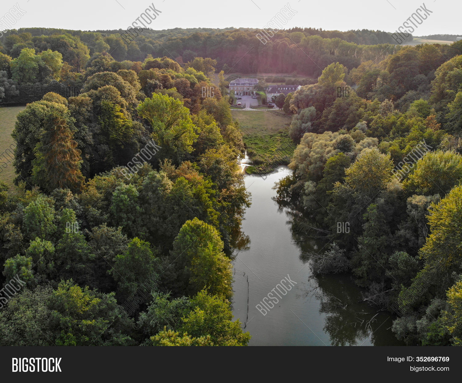 Aerial View Farm Style Image & Photo (Free Trial) | Bigstock