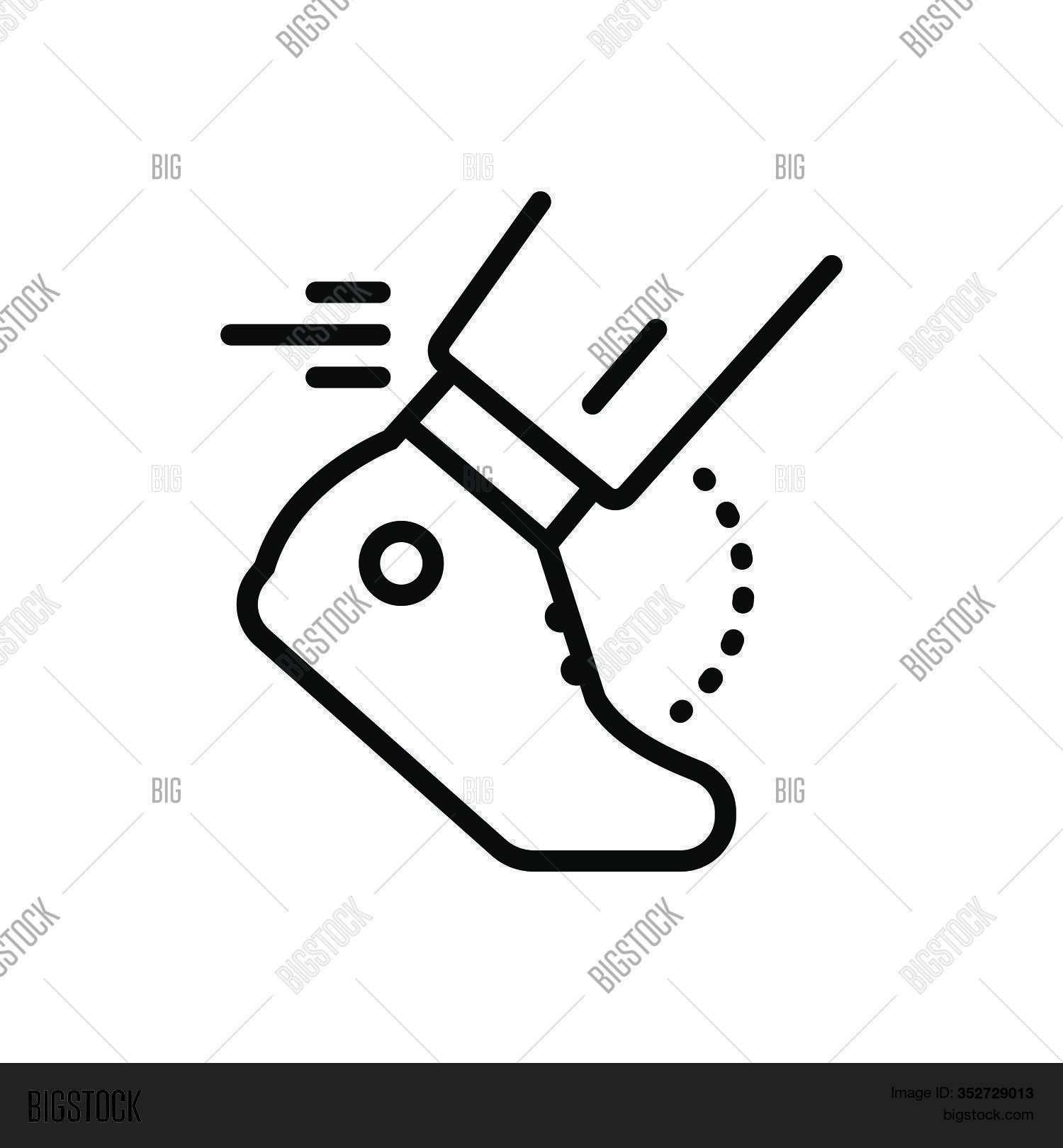 Black Line Icon Pace Vector & Photo (Free Trial) | Bigstock