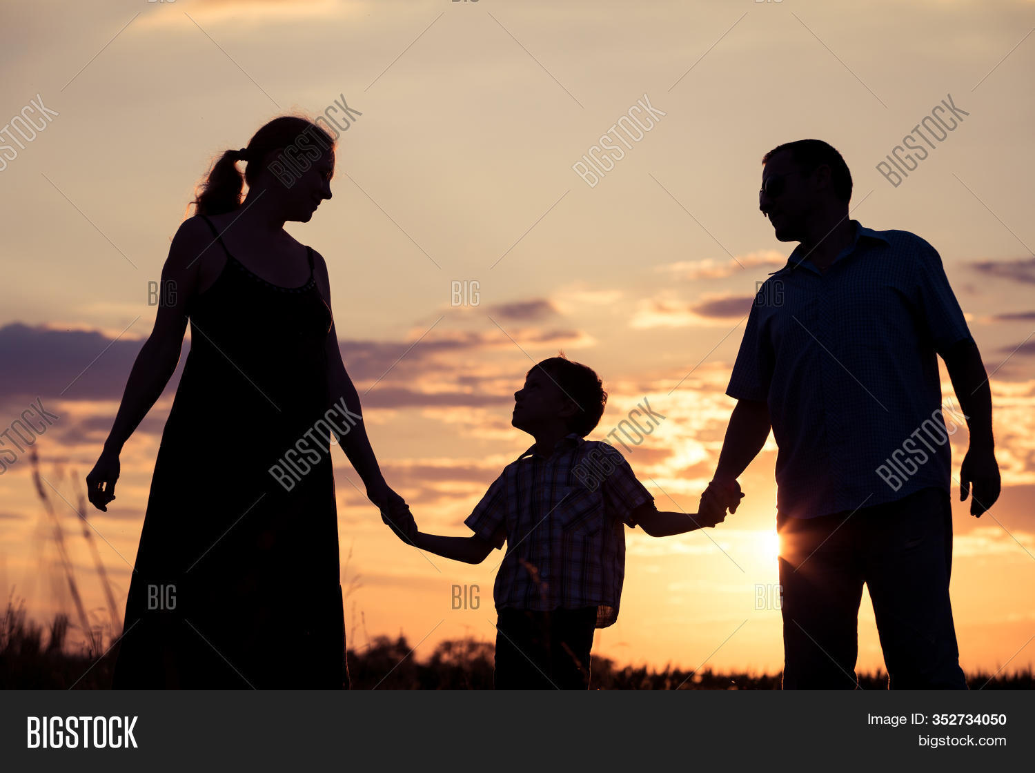 Happy Family Standing Image & Photo (Free Trial) | Bigstock