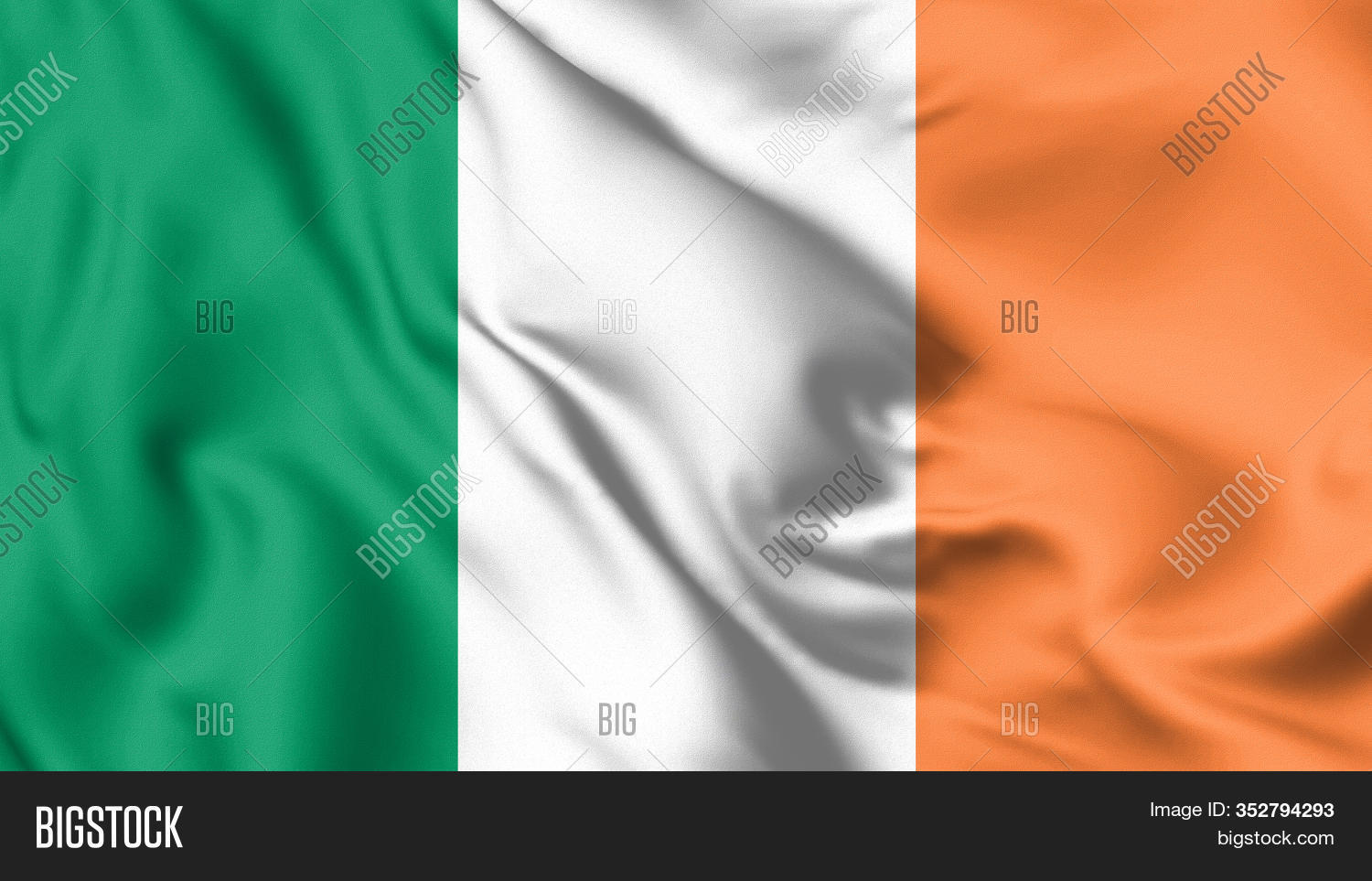 Ireland Flag. Waving Image & Photo (Free Trial) | Bigstock