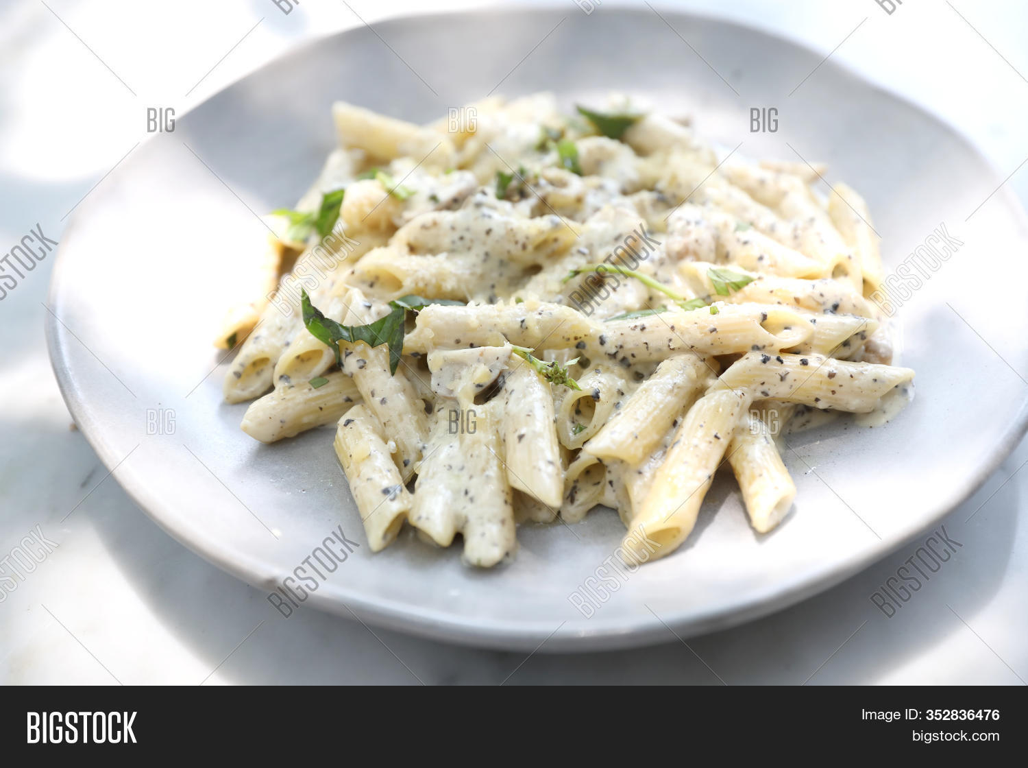 Penne Pasta White Image & Photo (Free Trial) | Bigstock