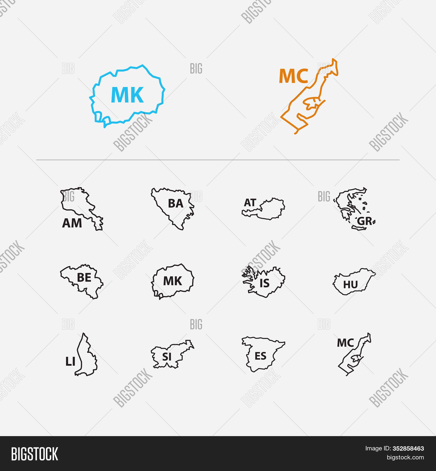 Cartography Icons Set Image & Photo (Free Trial) | Bigstock