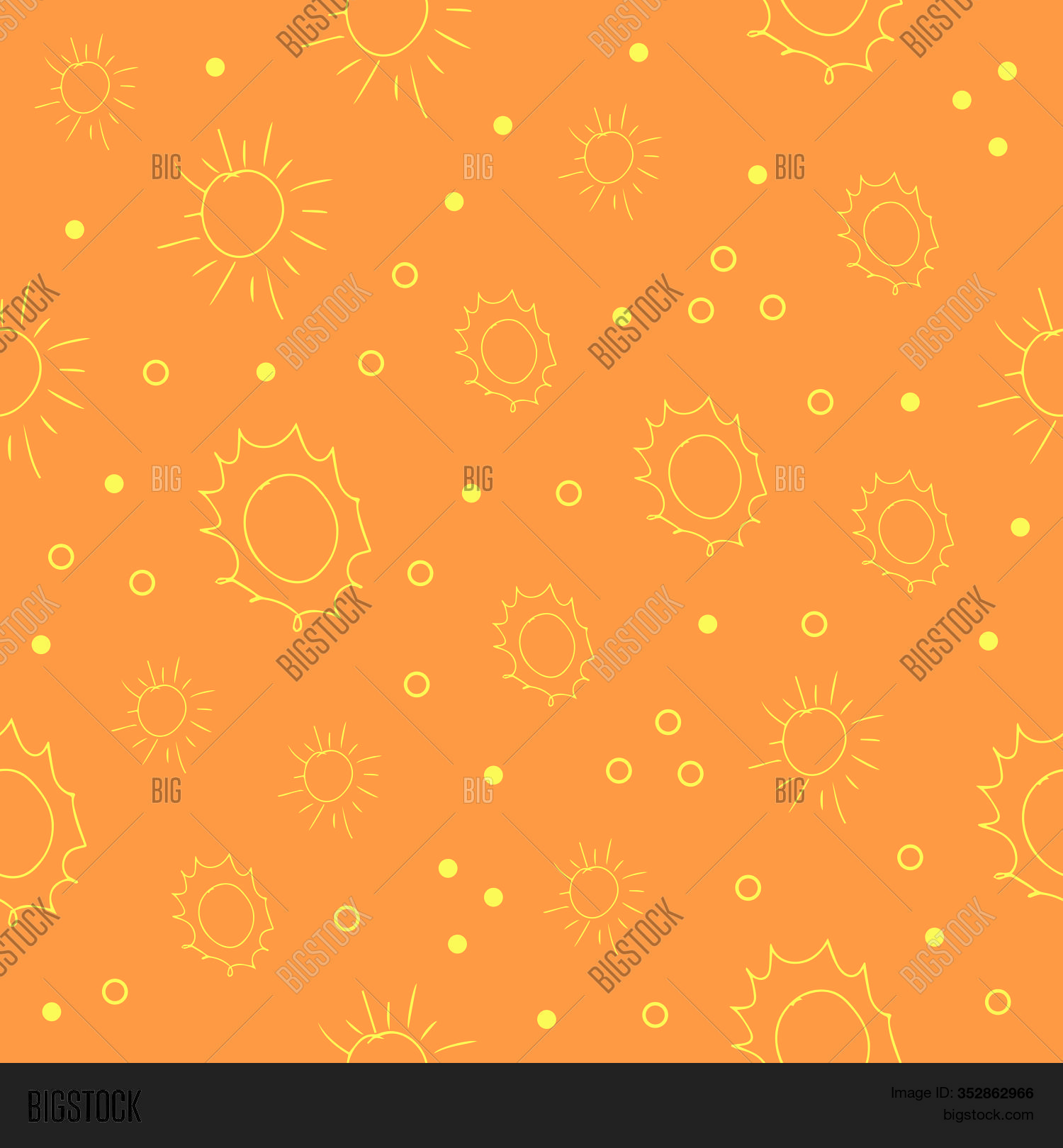 Sun Seamless Pattern Vector & Photo (Free Trial) | Bigstock