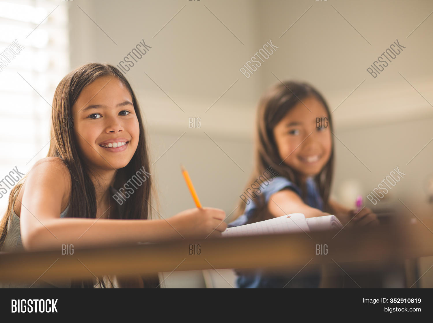 Young Girls Working On Image & Photo (Free Trial) | Bigstock