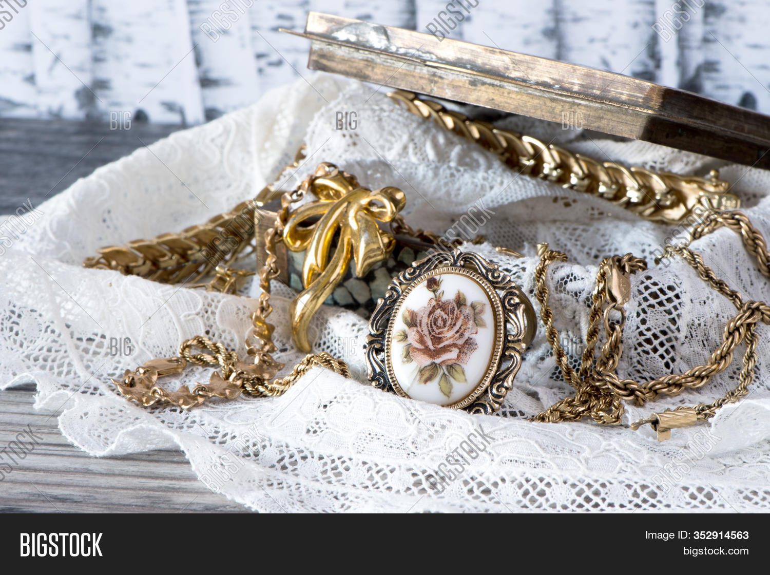 Metal Open Jewelry Box Image & Photo (Free Trial) | Bigstock
