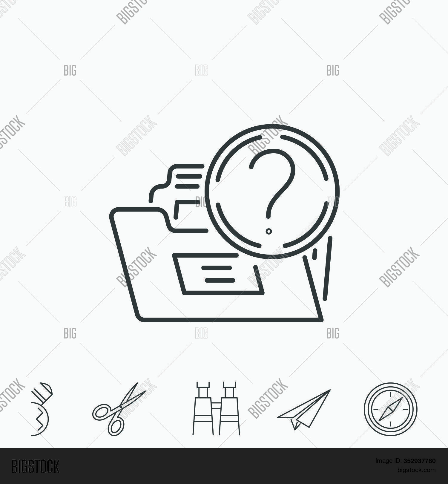 Unknown Folder Icon Vector & Photo (Free Trial) | Bigstock