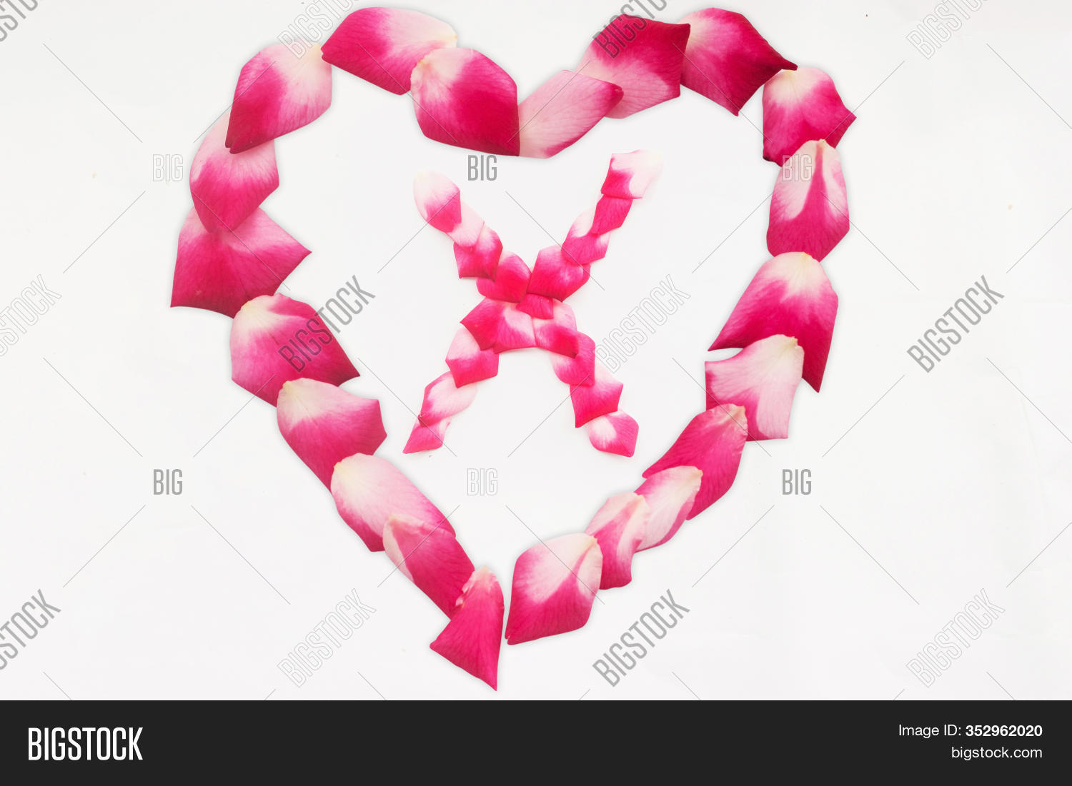 Love Shape Rose Petal Image & Photo (Free Trial) | Bigstock