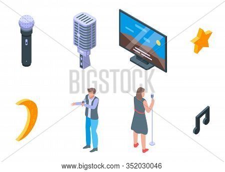 Karaoke Icons Set. Vector & Photo (Free Trial) | Bigstock