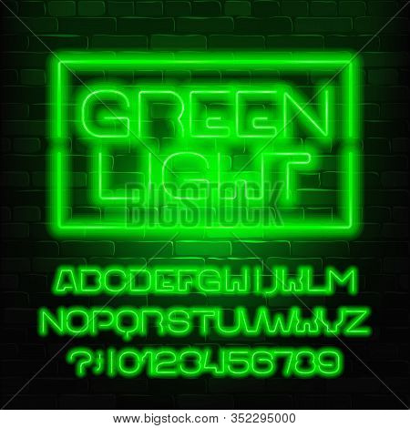 Green Light Alphabet Vector & Photo (Free Trial) | Bigstock
