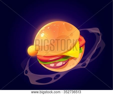 Burger Planet Outer Vector & Photo (Free Trial) | Bigstock